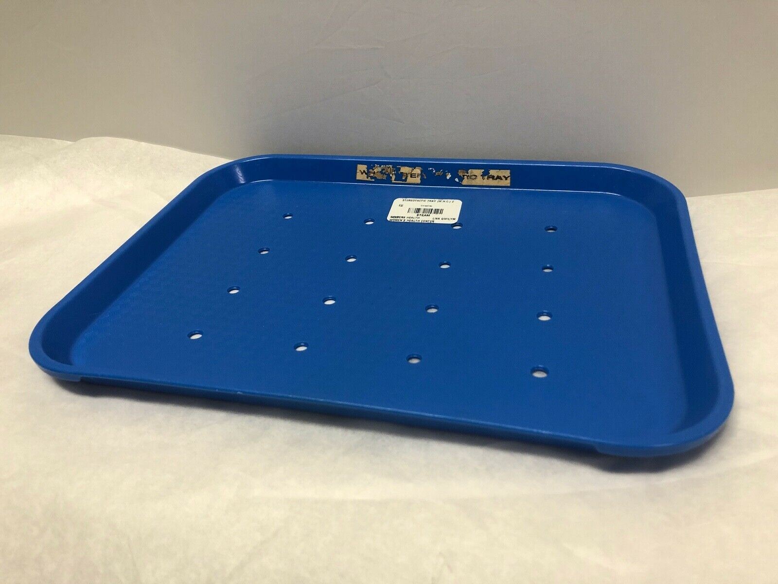 Blue Plastic Surgical 12" Tray with Holes | KMCE-168 - DIAGNOSTIC