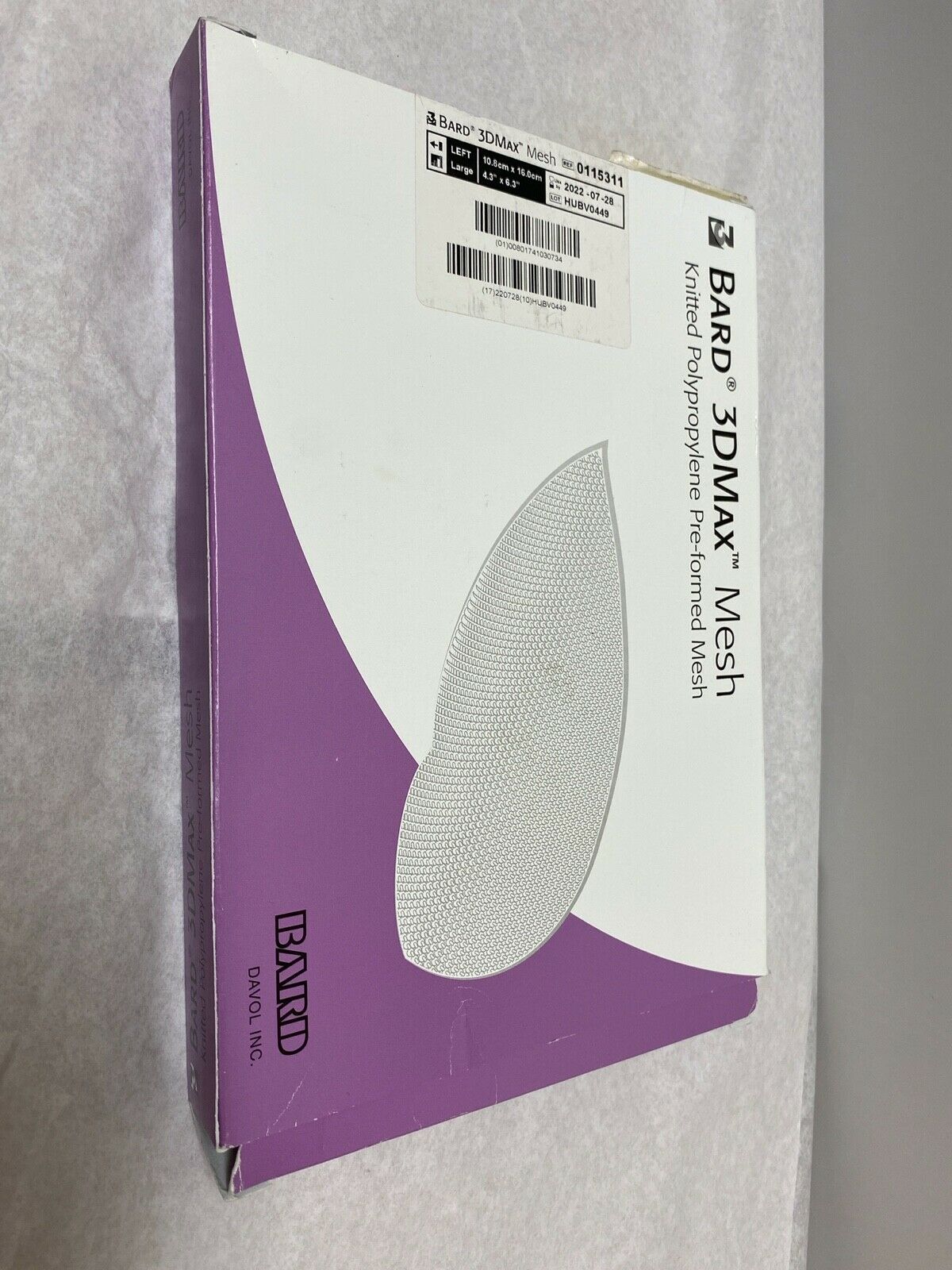 Bard 3DMax Mesh Left Large 0115311 | CEDESP-138 - DIAGNOSTIC