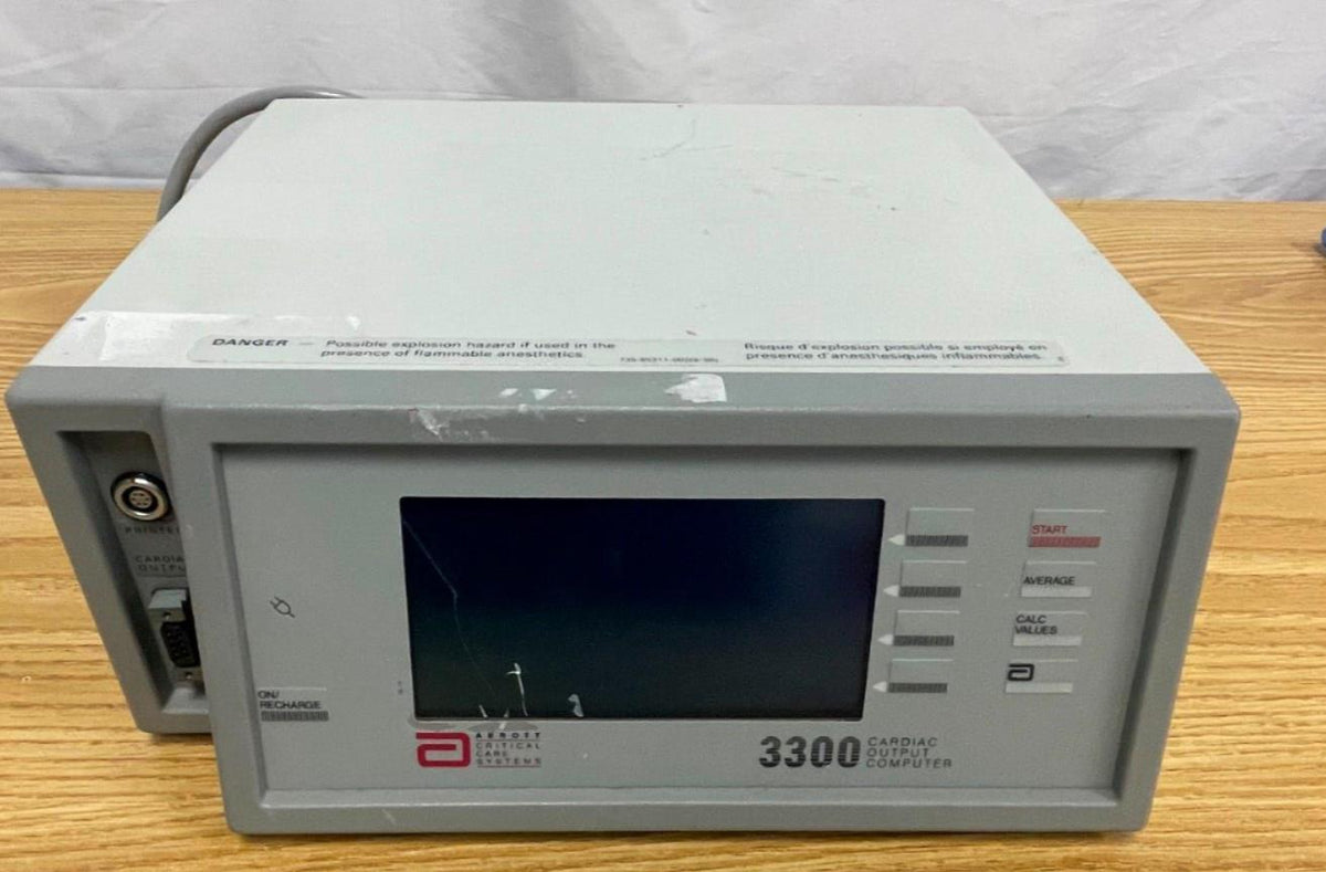 Abbott 3300 Cardiac Output Computer - DIAGNOSTIC ULTRASOUND MACHINES