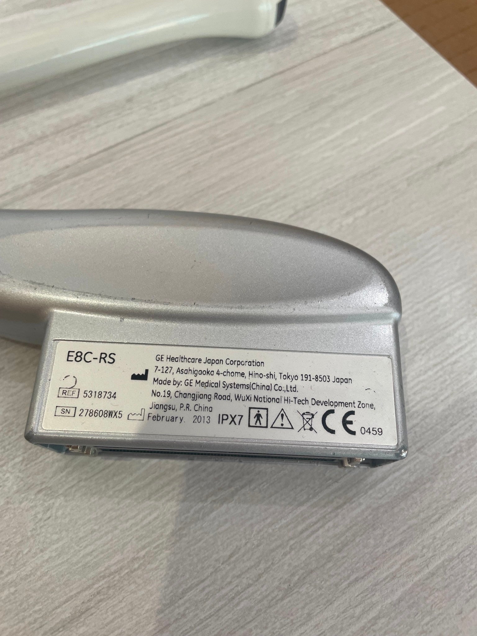 GE E8C-RS ULTRASOUND PROBE TRANSDUCER 2013 - DIAGNOSTIC ULTRASOUND