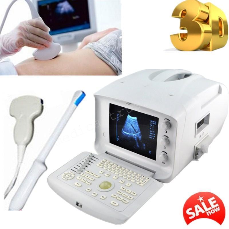 Free 3D LCD Digital Ultrasound System Scanner Machine+Convex
