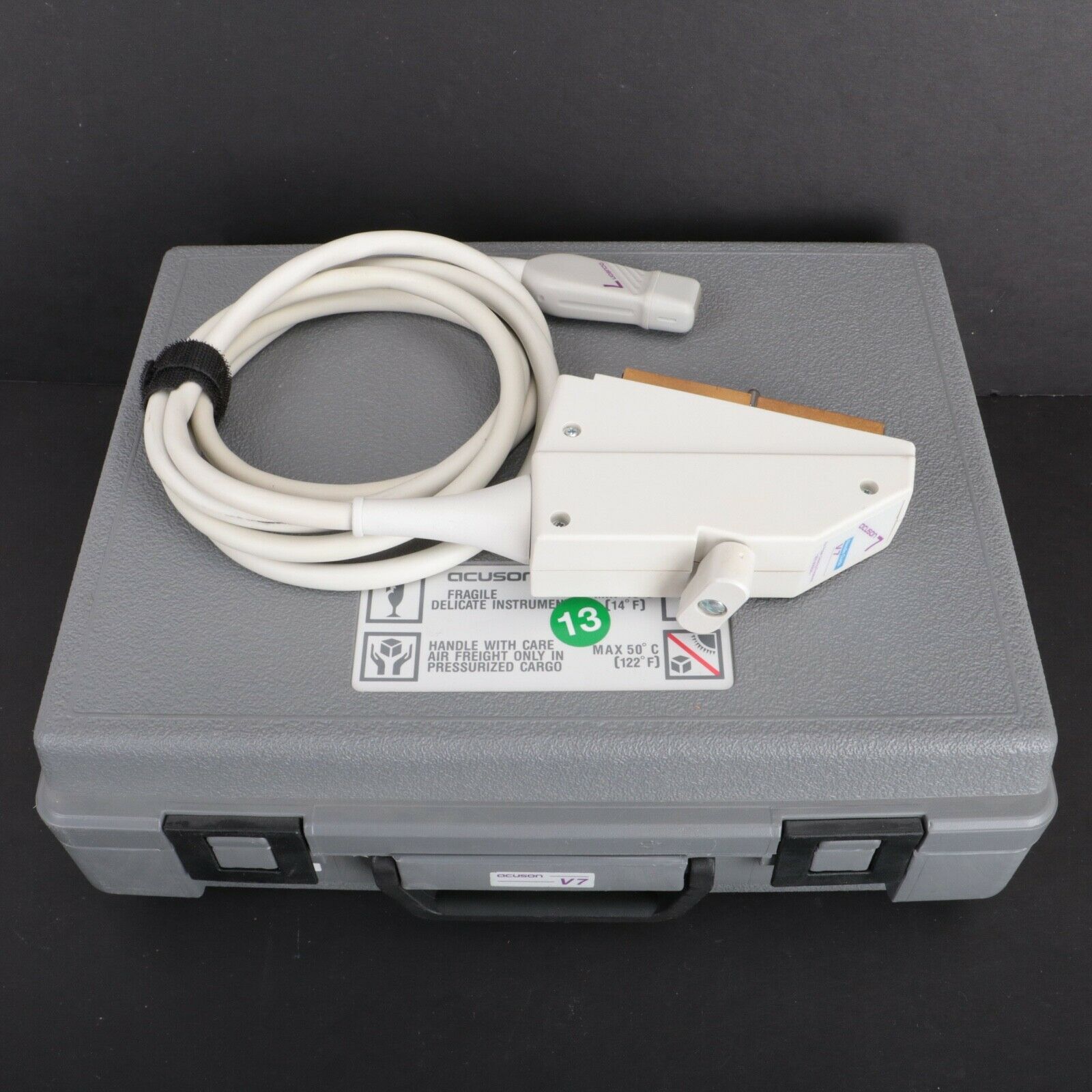 Acuson 7 V7 Needle Guide Phased Array Cardiac Ultrasound Transducer