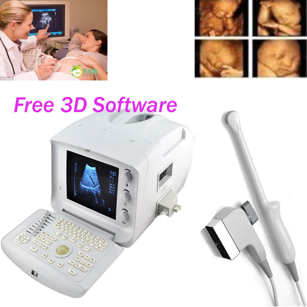 Portable Digital Ultrasound Scanner Transvaginal probe + 3D software