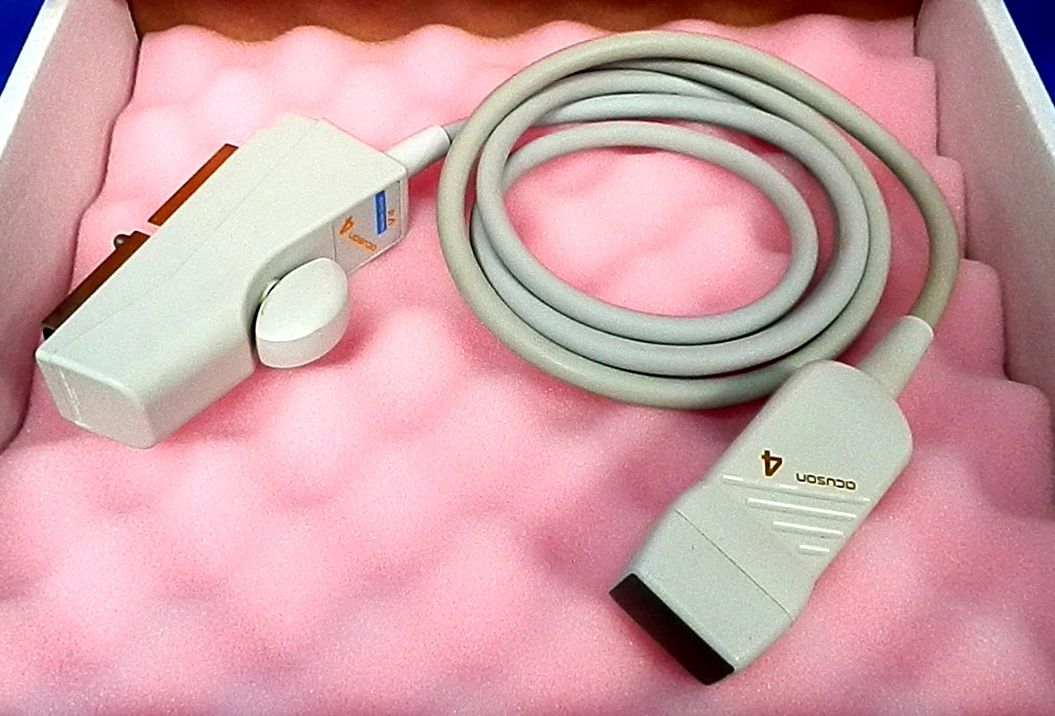 Acuson V4 Ultrasound Transducer Needle Guide Cardiac Probe, 90 Day