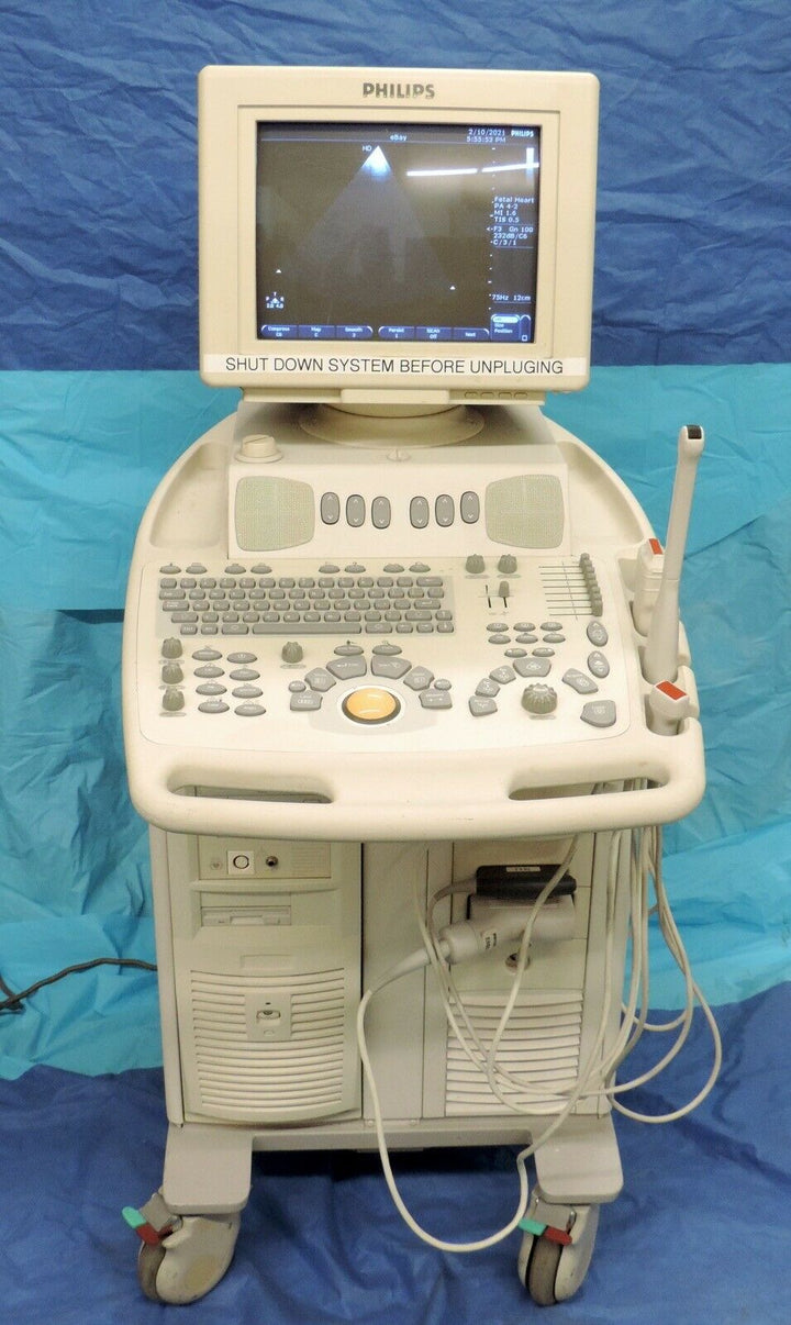Philips EnVisor C M2540A HD CHD Ultrasound Machine System w/ Probes Tr ...
