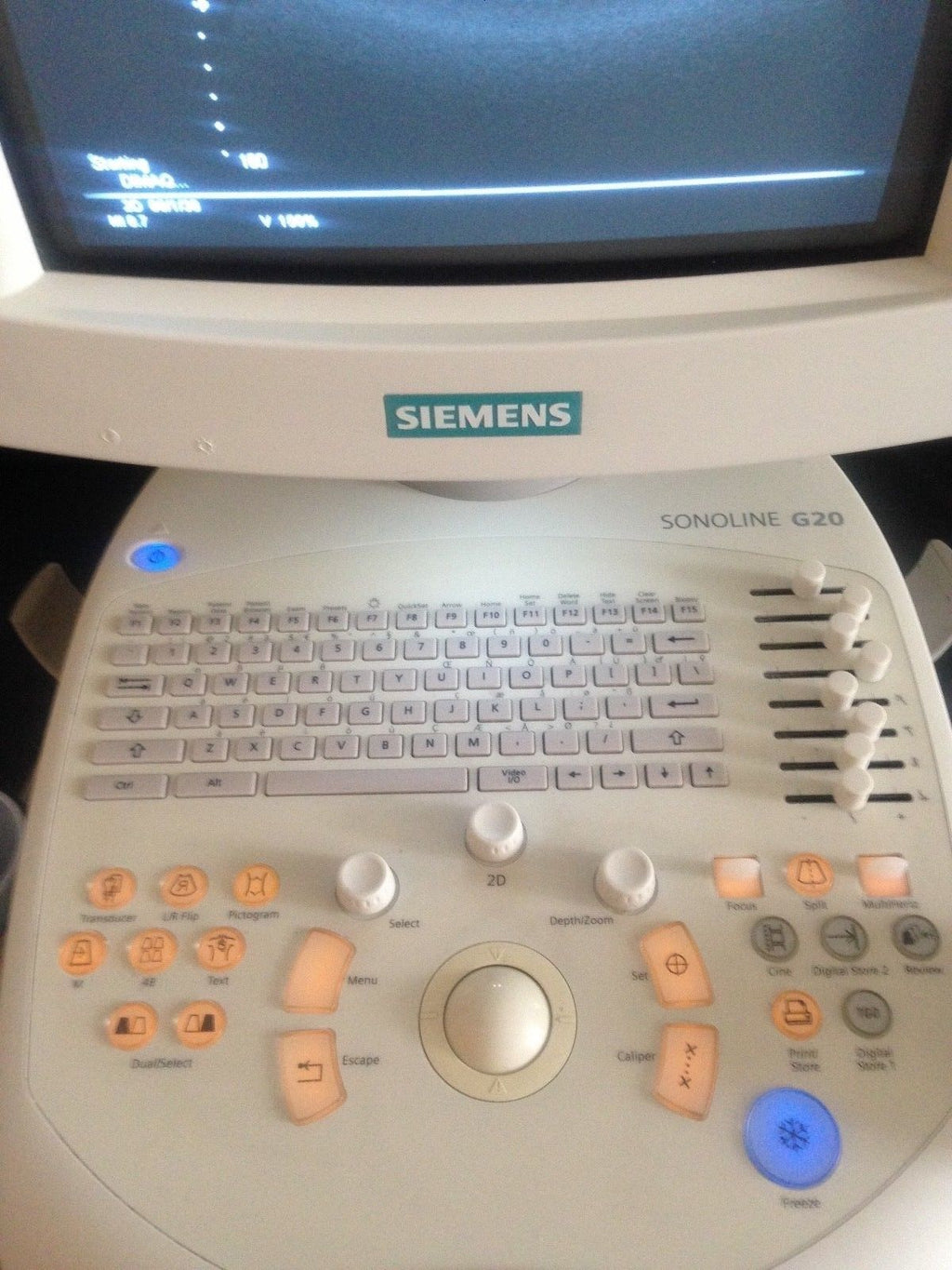Siemens Sonoline G20 Ultrasound C5-2 Probe & Printer OB-GYN,