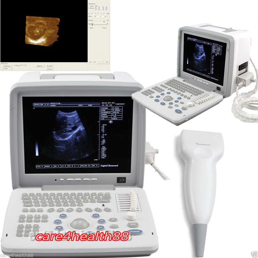 Portable Digital Ultrasound Machine Scanner System 7.5 Mhz Linear