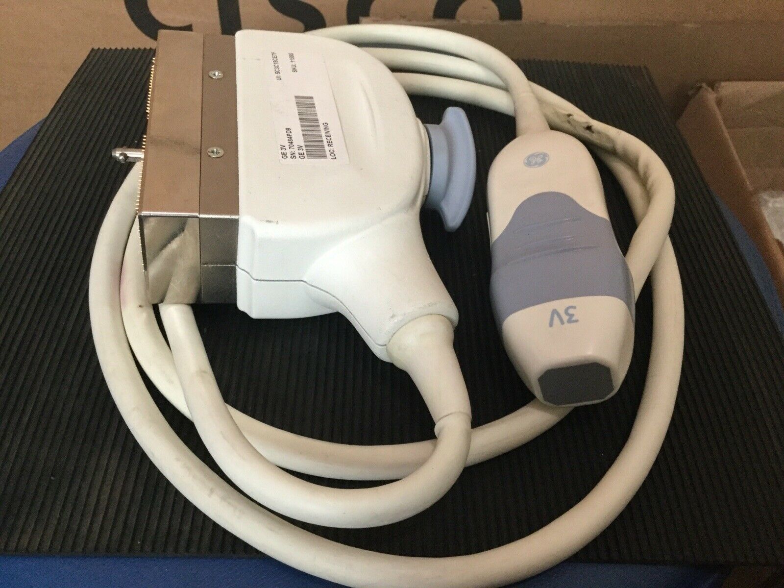 GE 3V P/N 2403680 4D Sector Array Ultrasound Transducer Probe ...