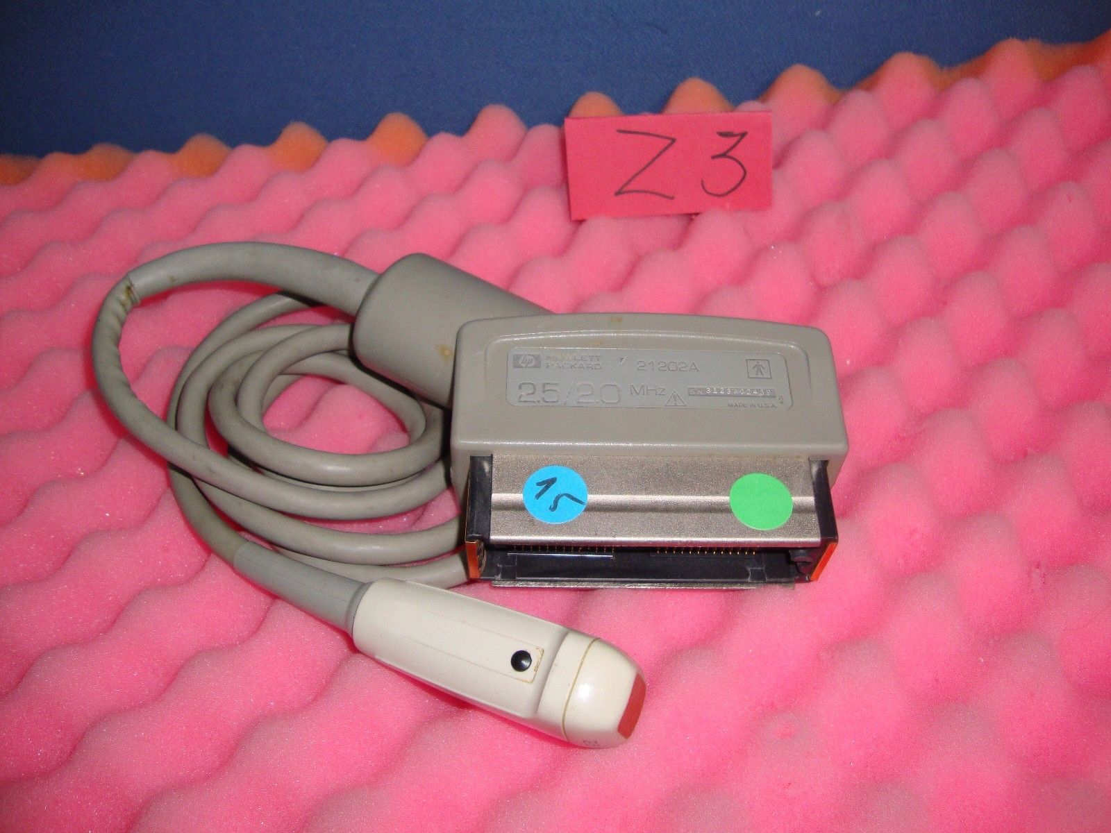 HEWLETT PACKARD 21202A 2.5/2.0 MHz Ultrasound probe - DIAGNOSTIC